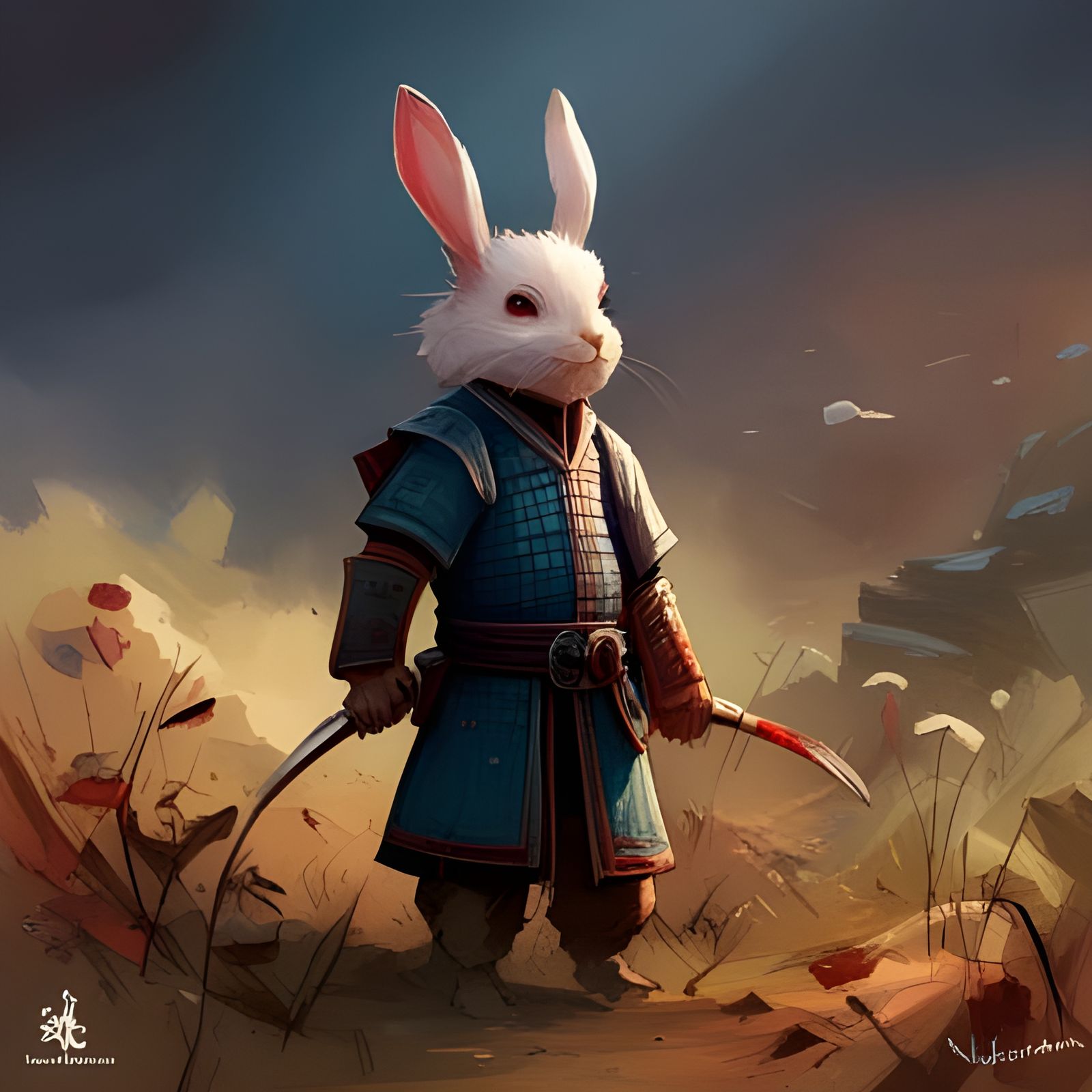 .samurai rabbit. - AI Generated Artwork - NightCafe Creator