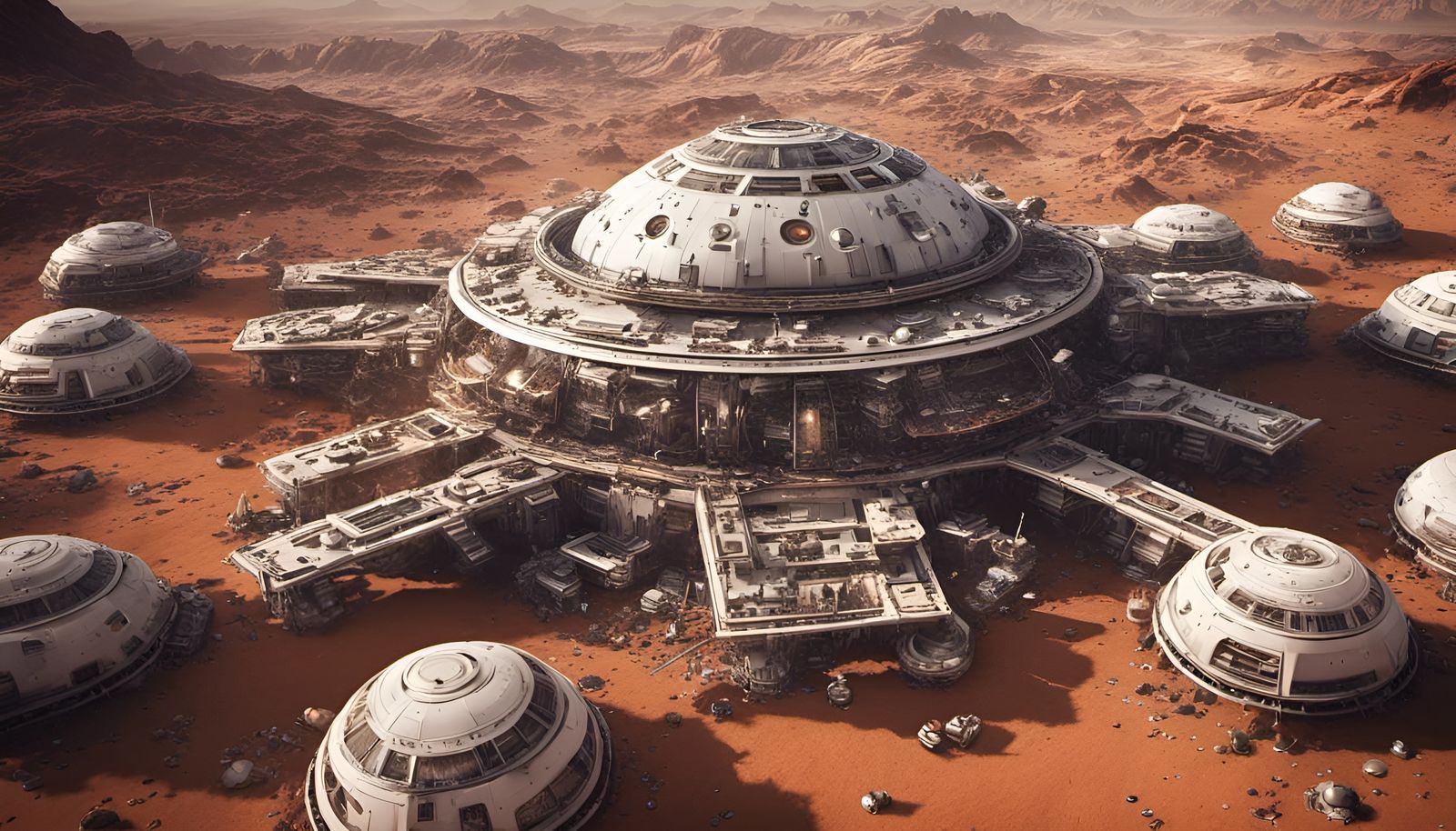 Mars Colony - AI Generated Artwork - NightCafe Creator