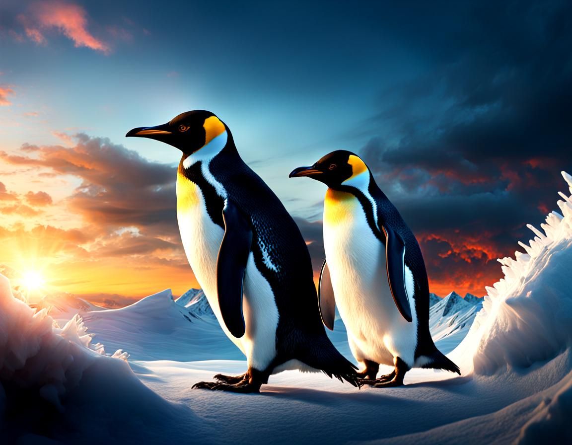 penguins cannot fly but they are a beautiful bird ... showcase their ...