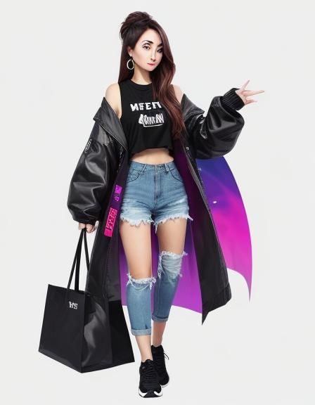 Light hot girl style outfit(outfit design)(whole body) - AI Generated ...