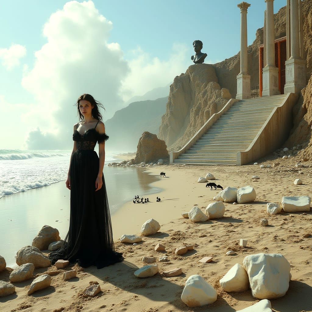 Gothic Apocalypse in a Fading World - AI Art