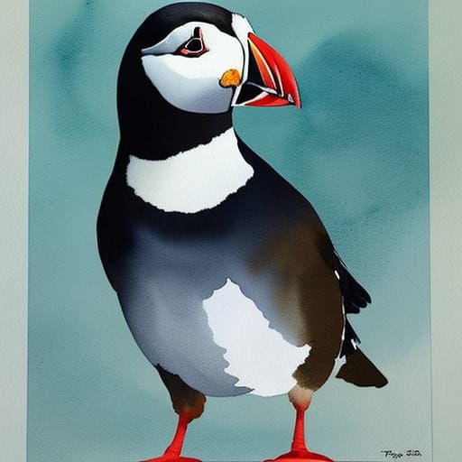 Puffin - AI Generated Artwork - NightCafe Creator
