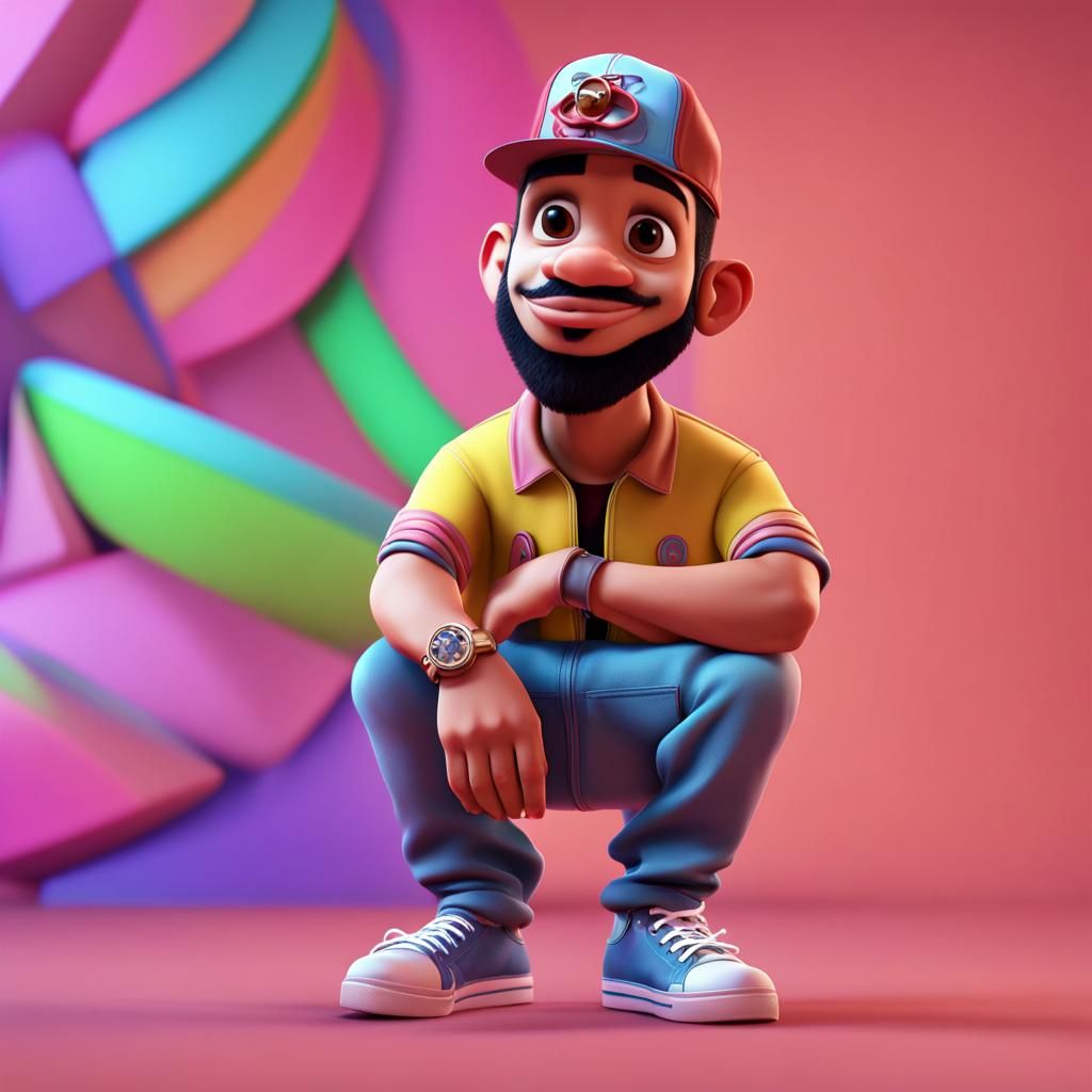 pixar drake rapper - AI Generated Artwork - NightCafe Creator