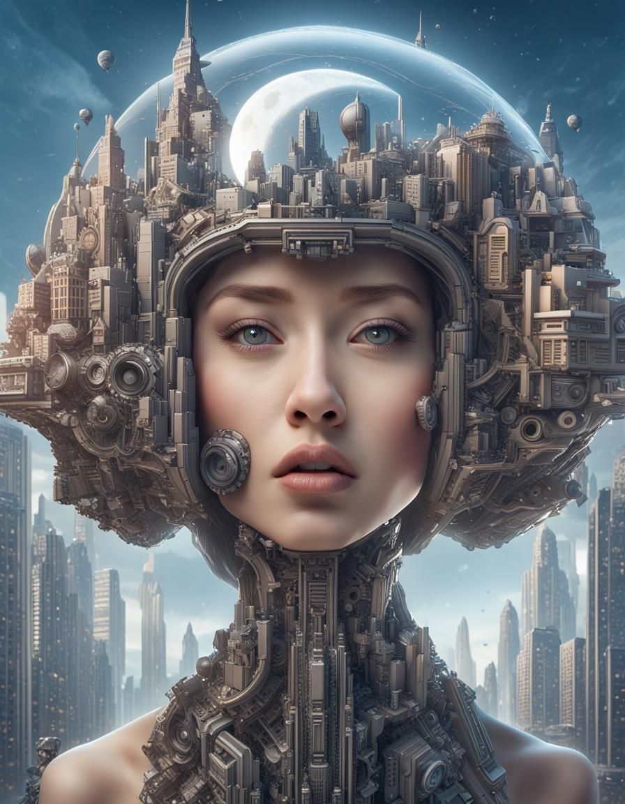 A city of thoughts! - AI Generated Artwork - NightCafe Creator