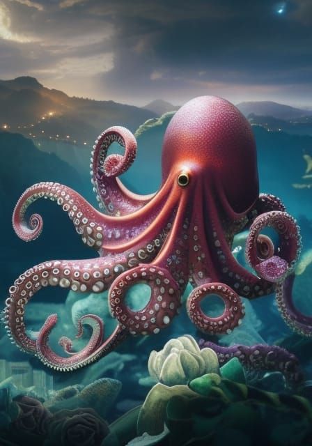 One Eyed Octopus - AI Generated Artwork - NightCafe Creator