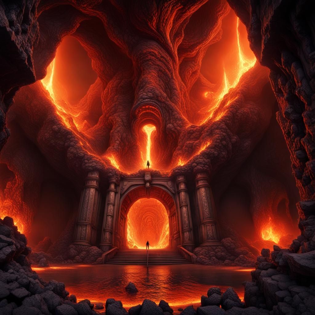 Volcanic Forge of the Deep - AI Generated Artwork - NightCafe Creator