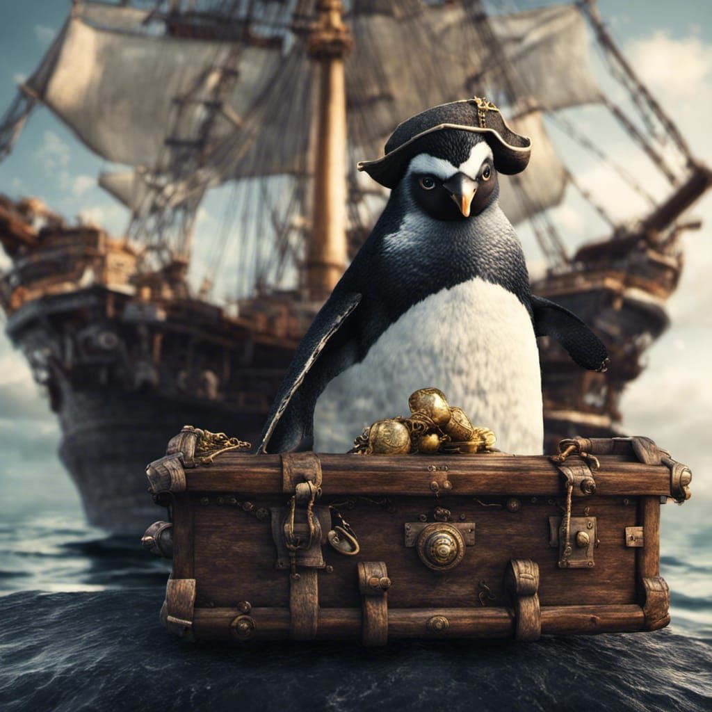 Penguin pirate - AI Generated Artwork - NightCafe Creator