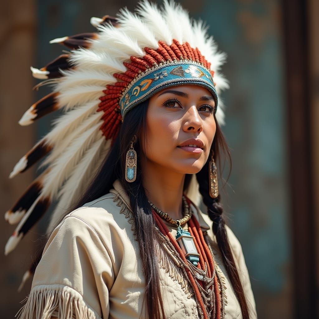 Apache Female Tribal Leader - Apache Female Tribal Leader