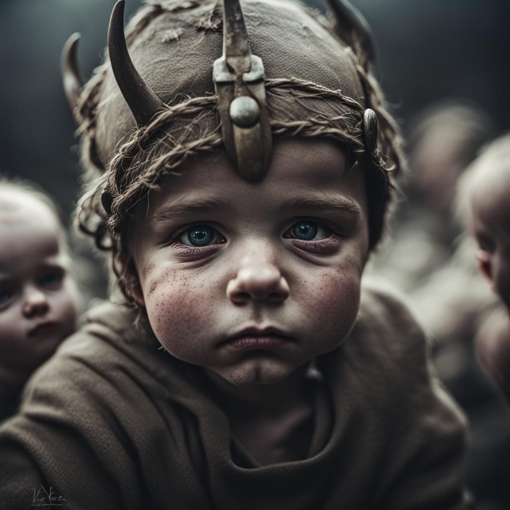baby Vikings - AI Generated Artwork - NightCafe Creator