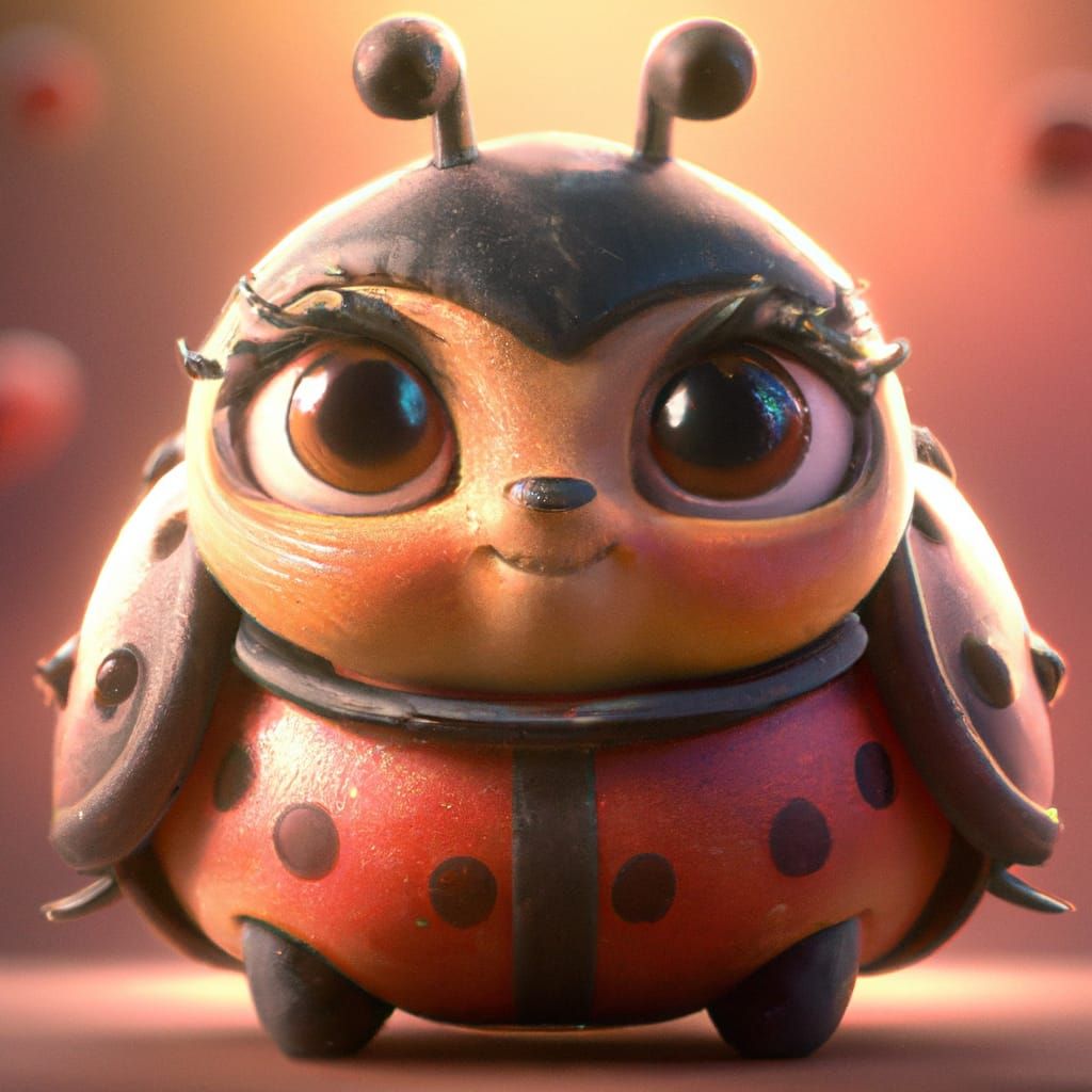 Friendly ladybug 3 - AI Generated Artwork - NightCafe Creator