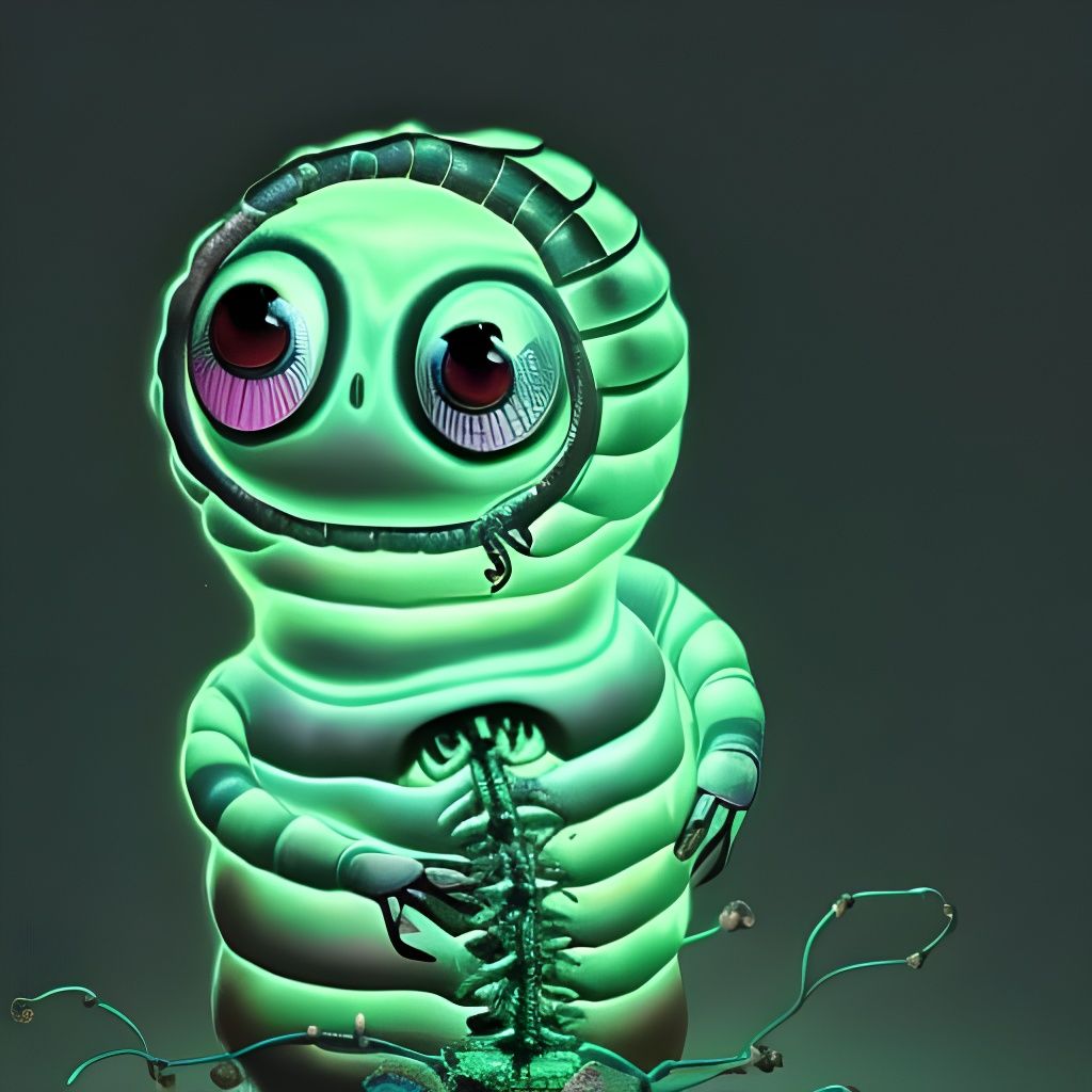 Glow Worm! - AI Generated Artwork - NightCafe Creator