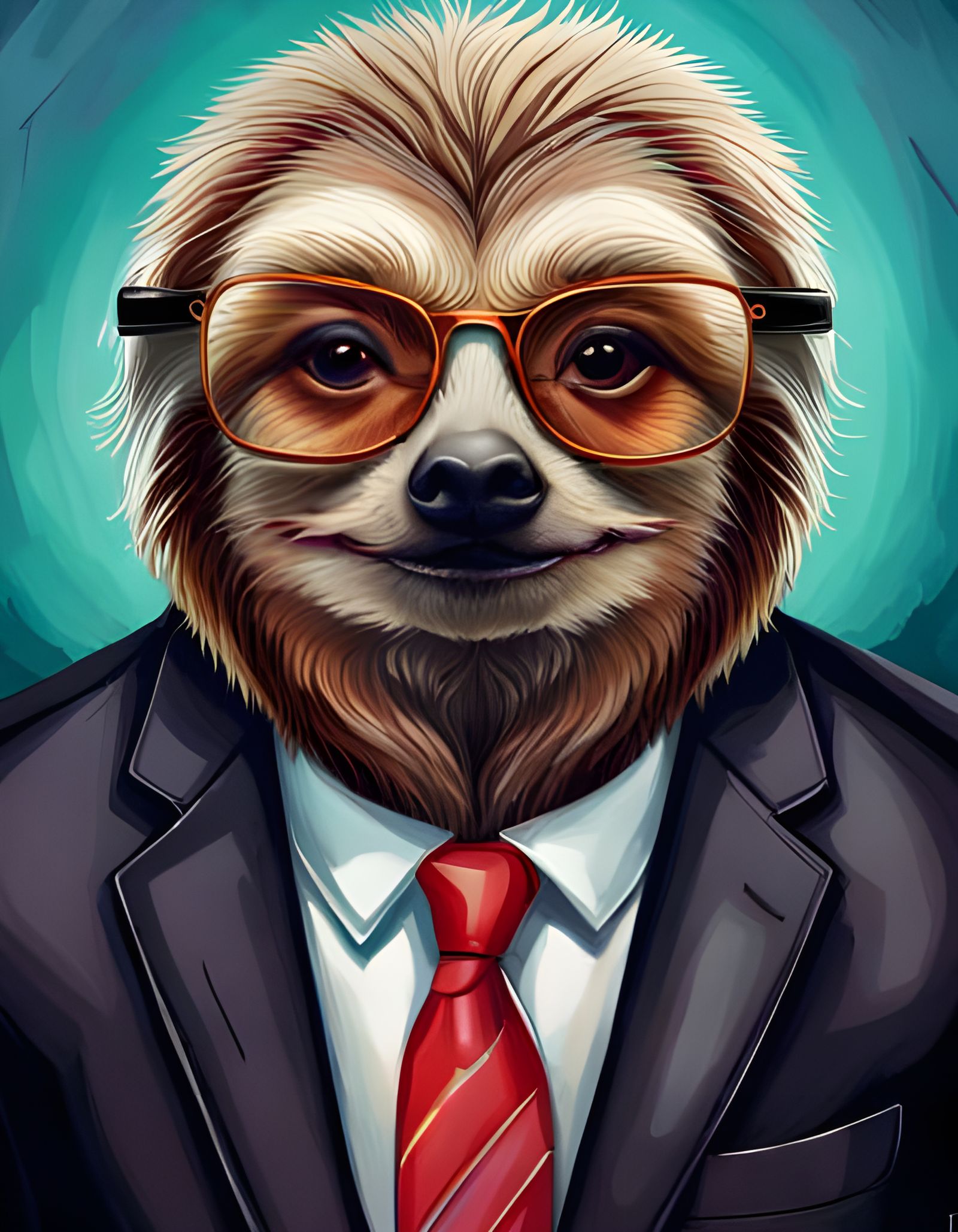 Gentleman Sloth - AI Generated Artwork - NightCafe Creator