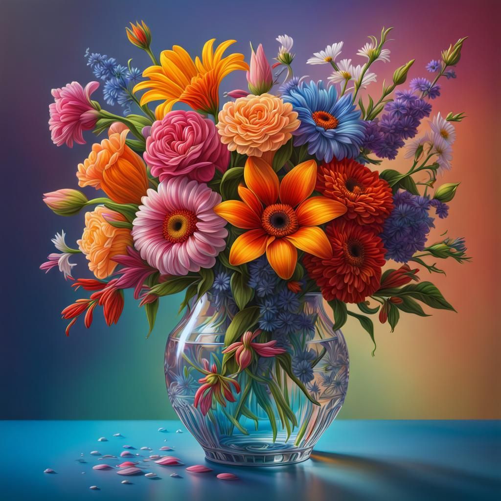 Flowers - AI Generated Artwork - NightCafe Creator
