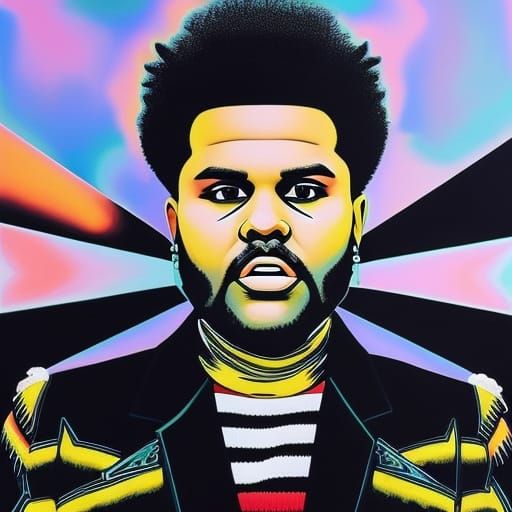 The Weeknd trippy - AI Generated Artwork - NightCafe Creator