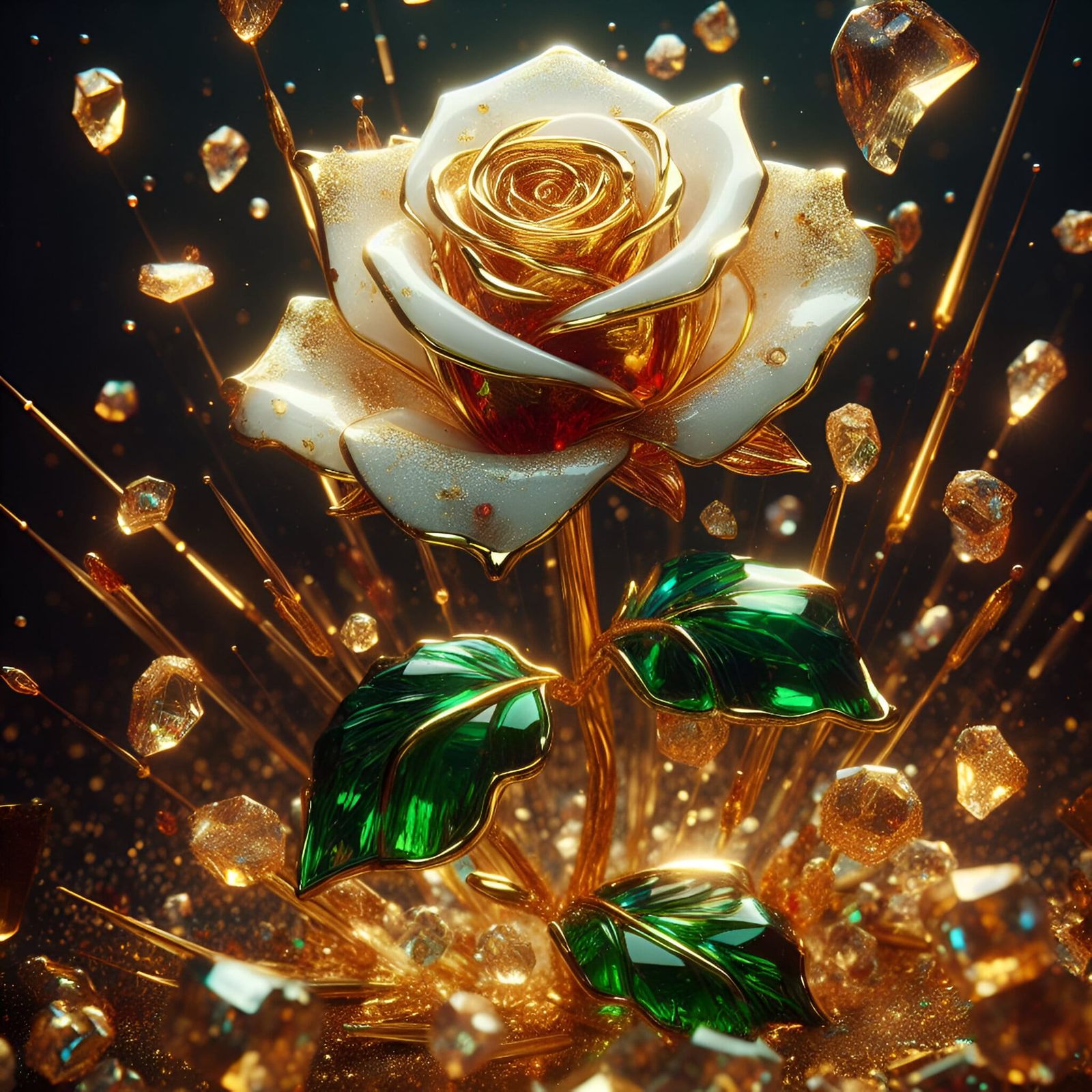 The Shattered Rose: A Gothic Tale - AI Generated Artwork - NightCafe ...