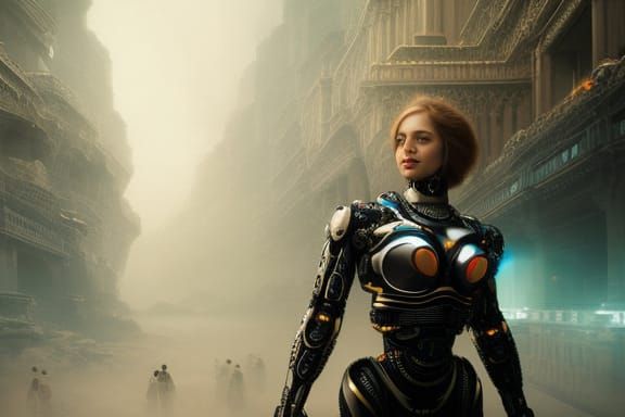 woman with superhuman artificial intelligence - AI Generated Artwork ...