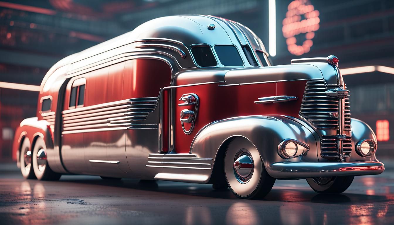 1939 GM Futurliner - AI Generated Artwork - NightCafe Creator