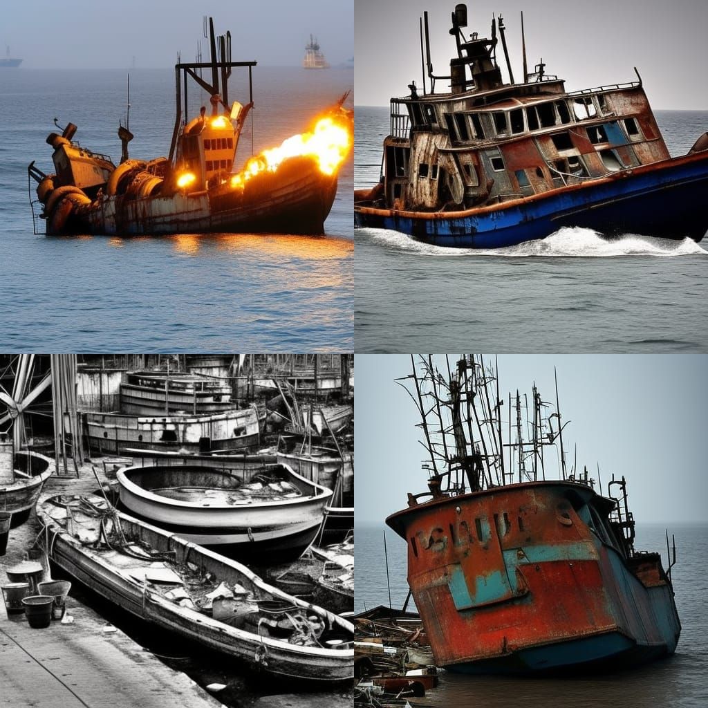 trash boat - AI Generated Artwork - NightCafe Creator