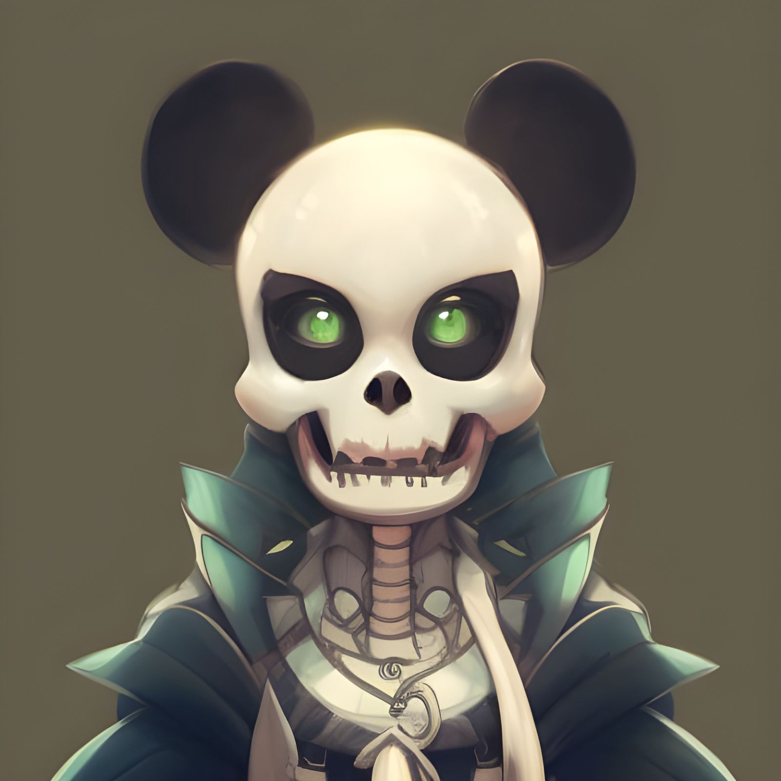 Skeleton Panda - AI Generated Artwork - NightCafe Creator