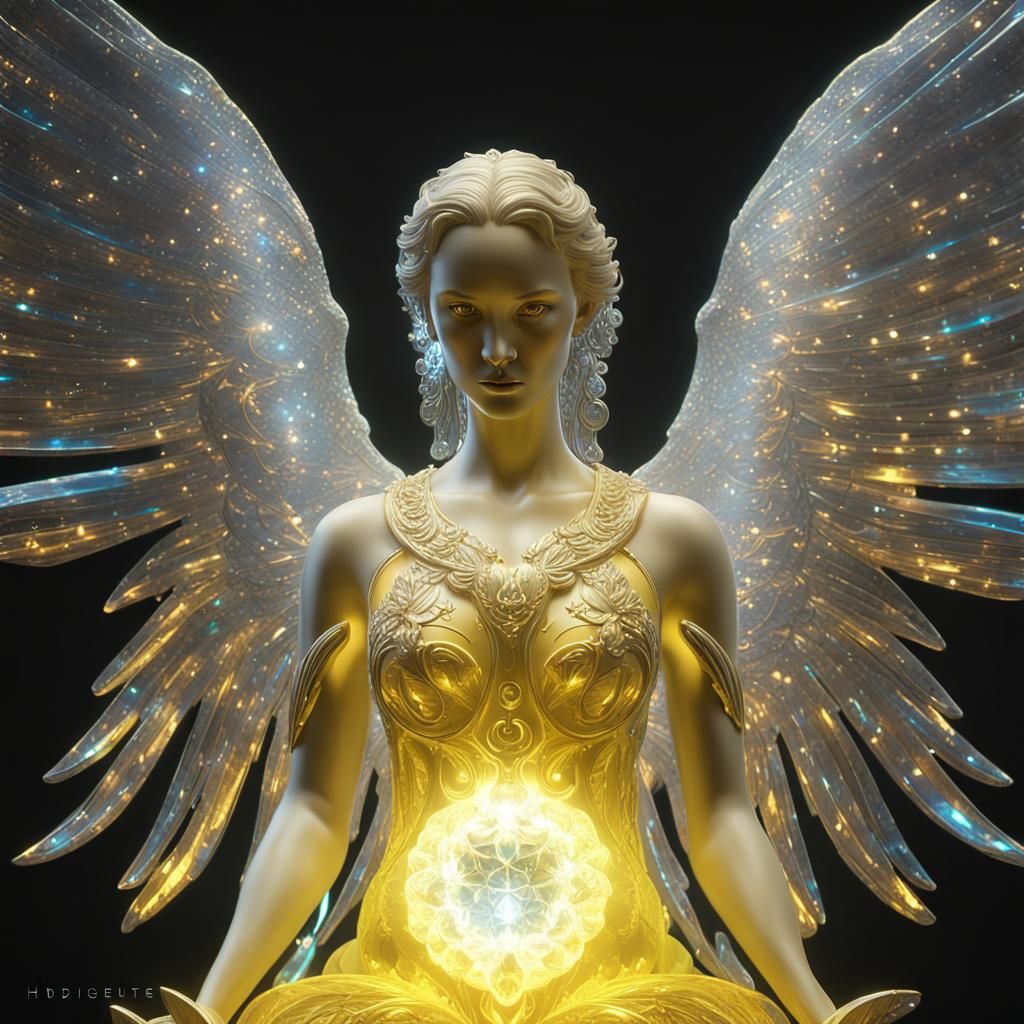 Henriette Ronne :: CryEngine 3D HD render :: (( a beautiful 'archangel Jophiel Wisdom' with ...