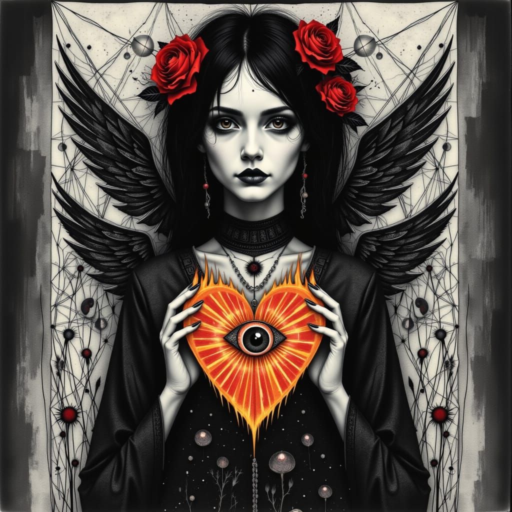 Punk Faith, Our Lady Of Social Awareness , wearing goth clothing, a ...