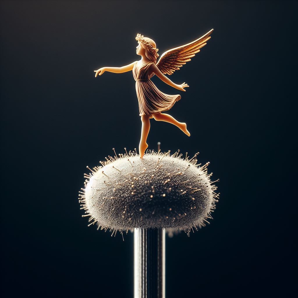 Angel dancing on the head of a pin - AI Generated Artwork - NightCafe ...