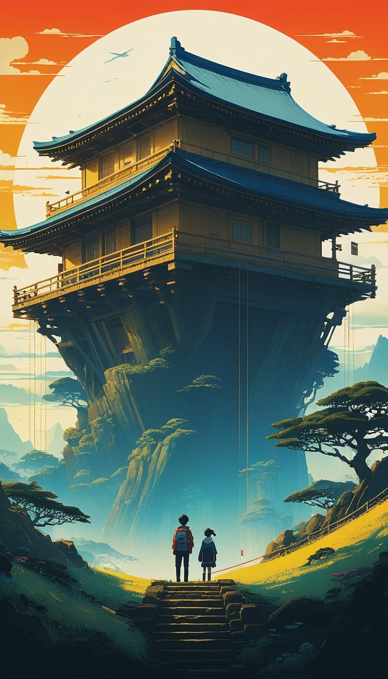 Transcendent Cyberpunk Circle in Vibrant Datamoshe... - AI Art