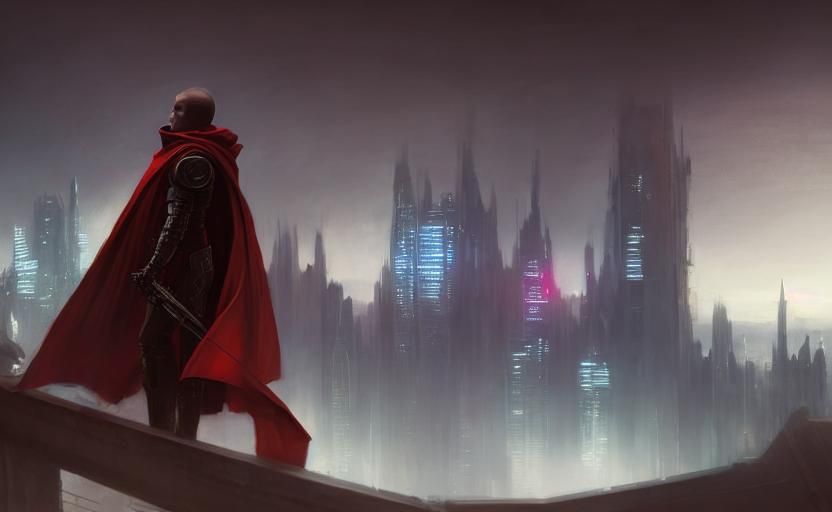 red cloak clutter - AI Generated Artwork - NightCafe Creator