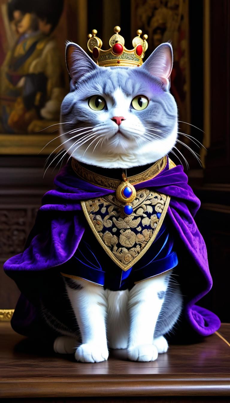 Royal Cat, Doraemon - AI Generated Artwork - NightCafe Creator