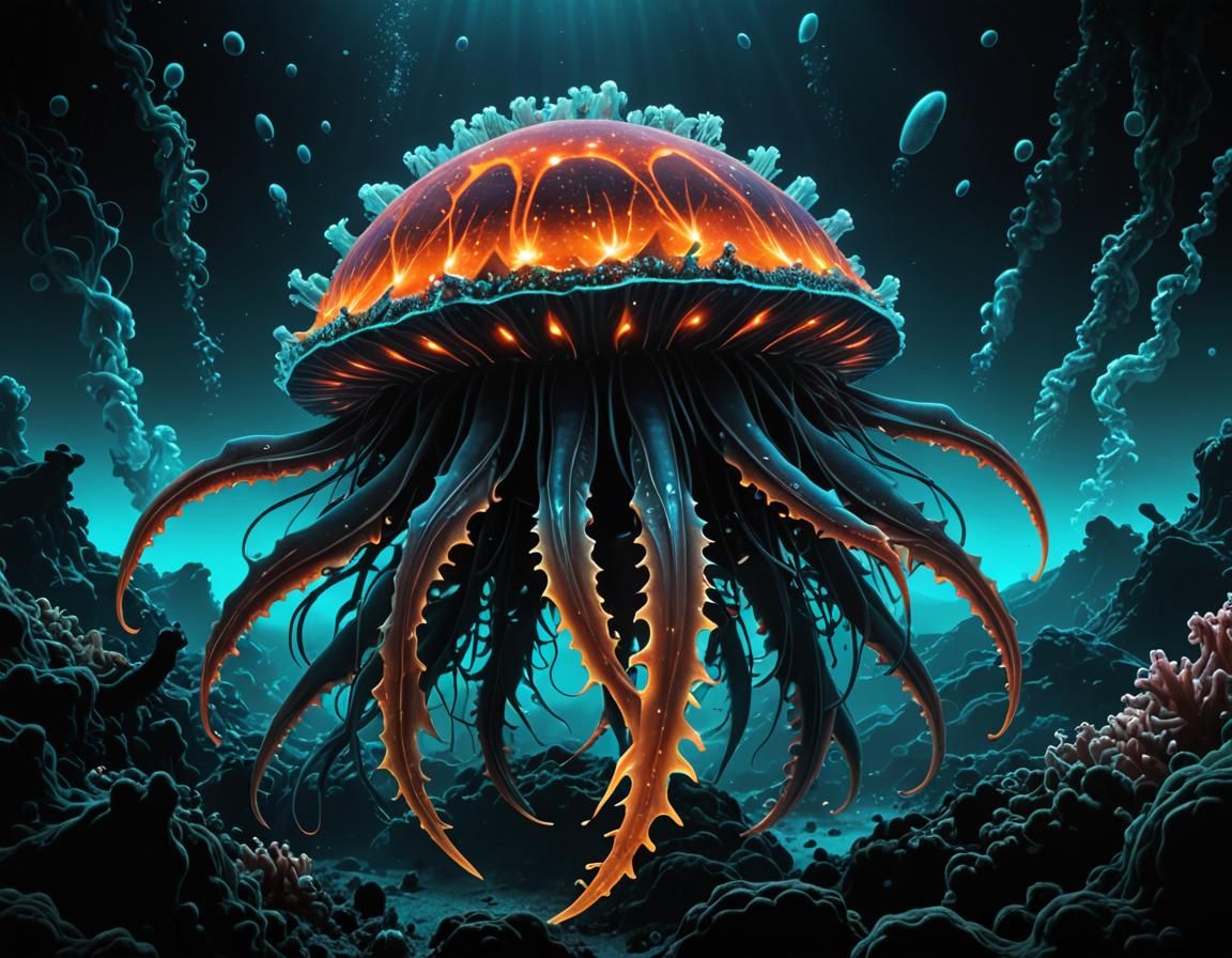 The Queen Of The Deep Sea - AI Generated Artwork - NightCafe Creator
