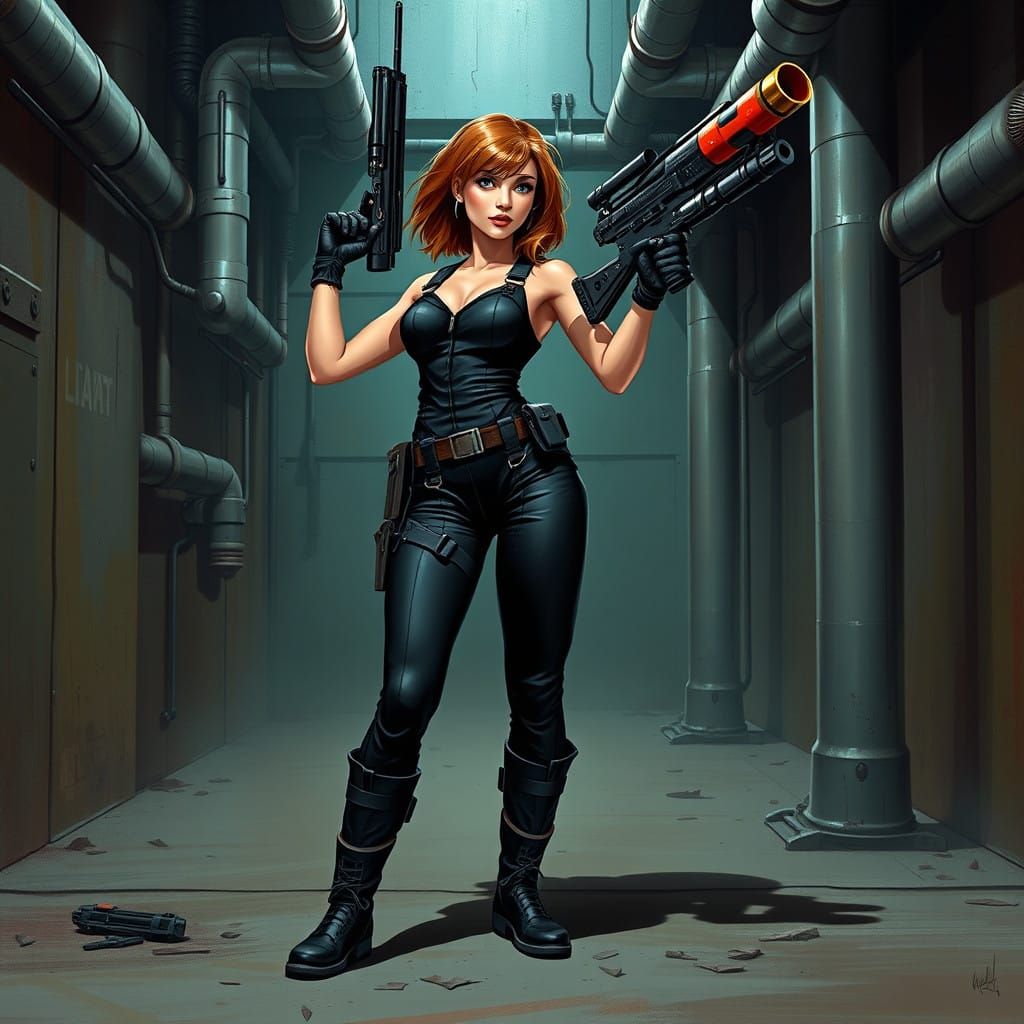 Modeling for a one-handed rocket launcher