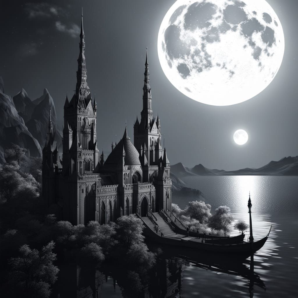 black&white gothic spires - black&white gothic spires