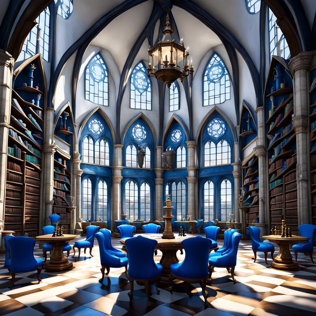 Ravenclaw common room - AI Generated Artwork - NightCafe Creator