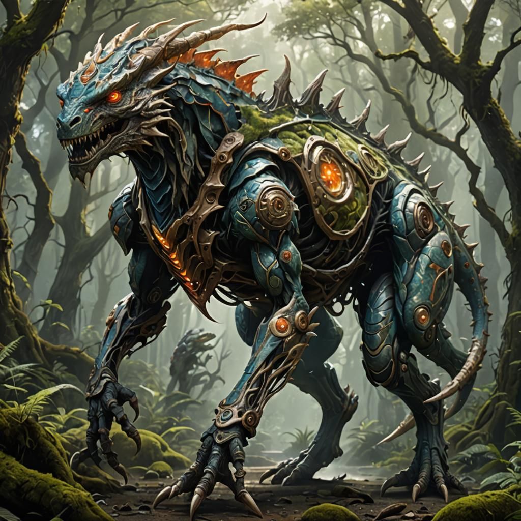 Robo-Dragon - AI Generated Artwork - NightCafe Creator