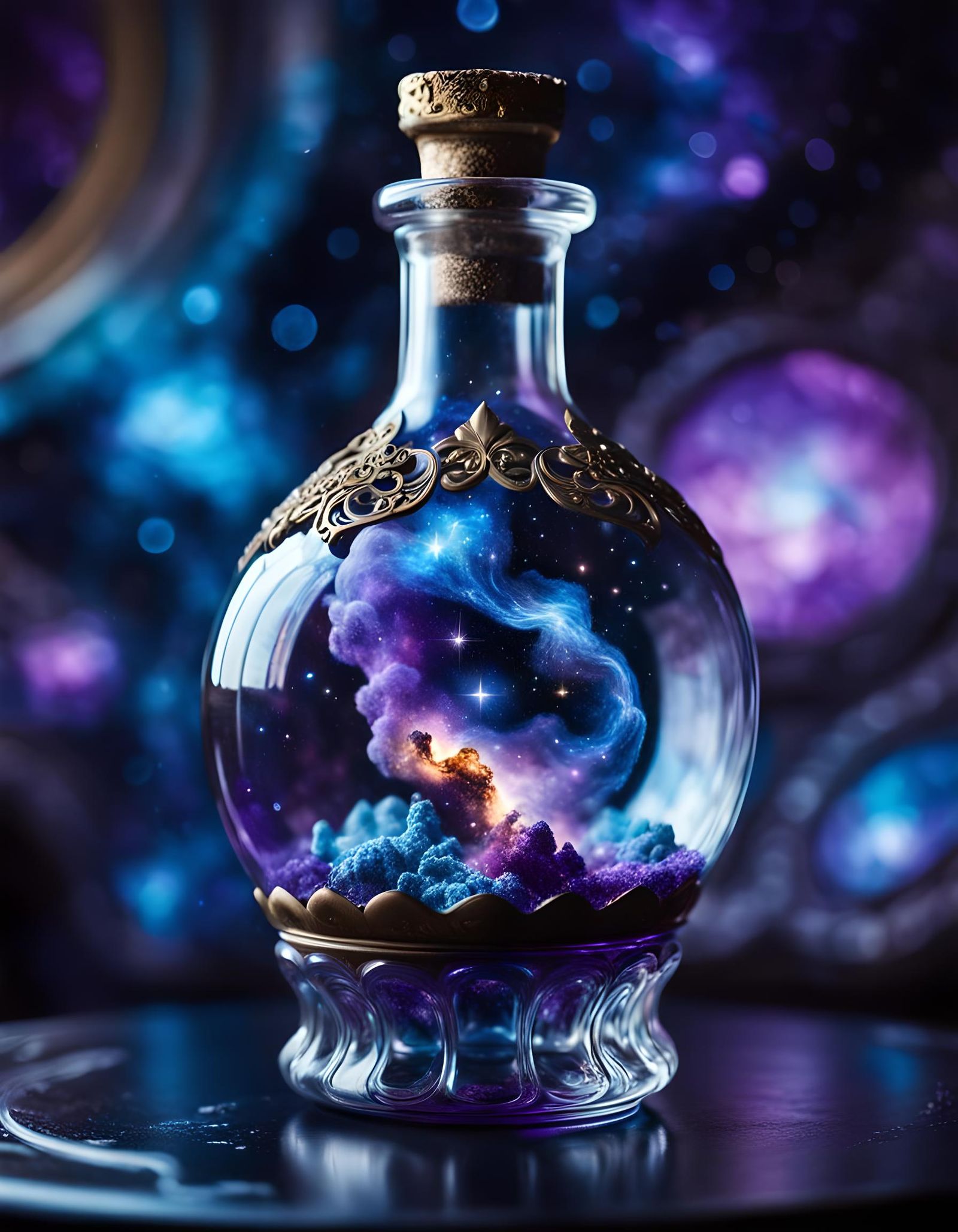 The galatic genie bottle holds wishes of unimaginable wonder - AI ...