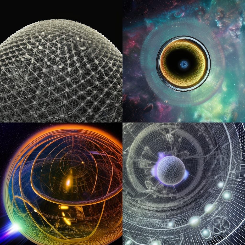 Alien Pulsar Rings and Dyson Spheres - AI Generated Artwork - NightCafe ...