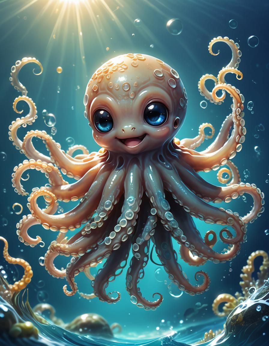 Chibi Octopus - AI Generated Artwork - NightCafe Creator