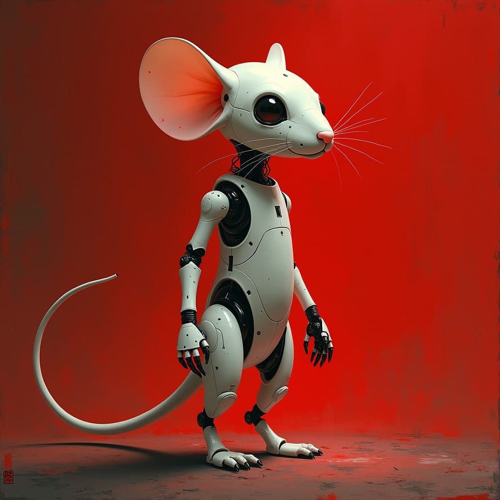 Albino Mouse Cyborg Design v3 - Albino Mouse Cyborg Design v...