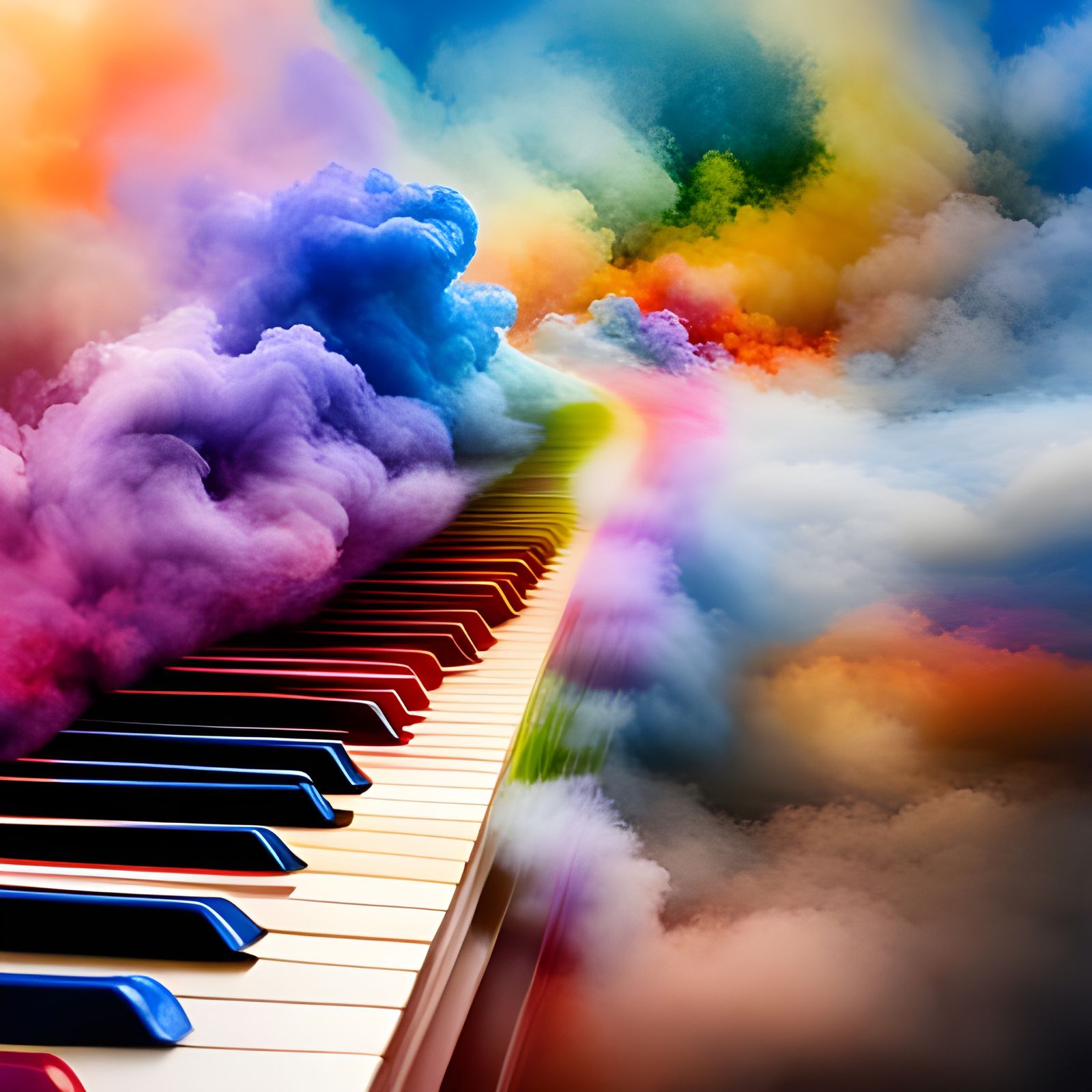 Piano Colors - AI Generated Artwork - NightCafe Creator