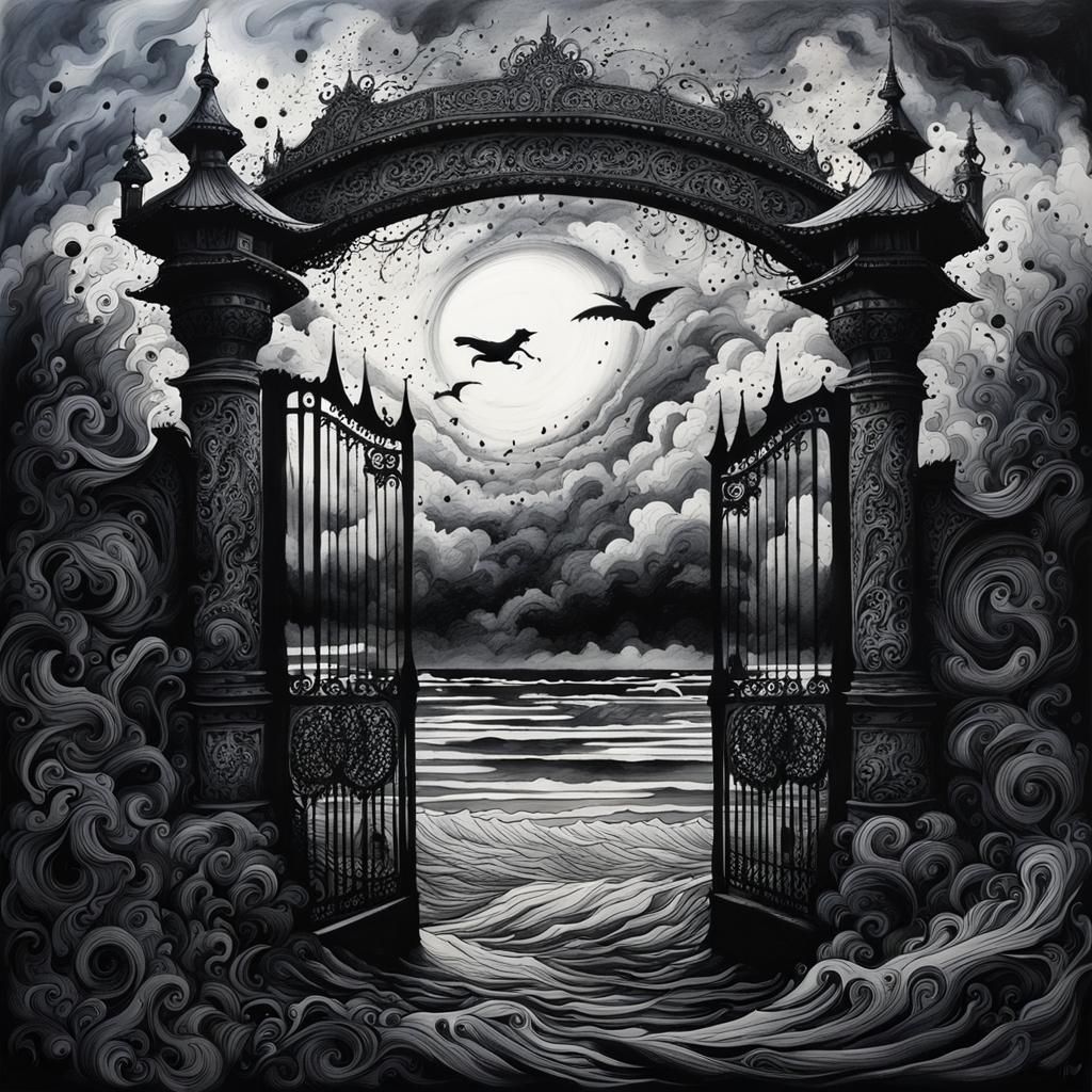 Gate to freedom - AI Generated Artwork - NightCafe Creator
