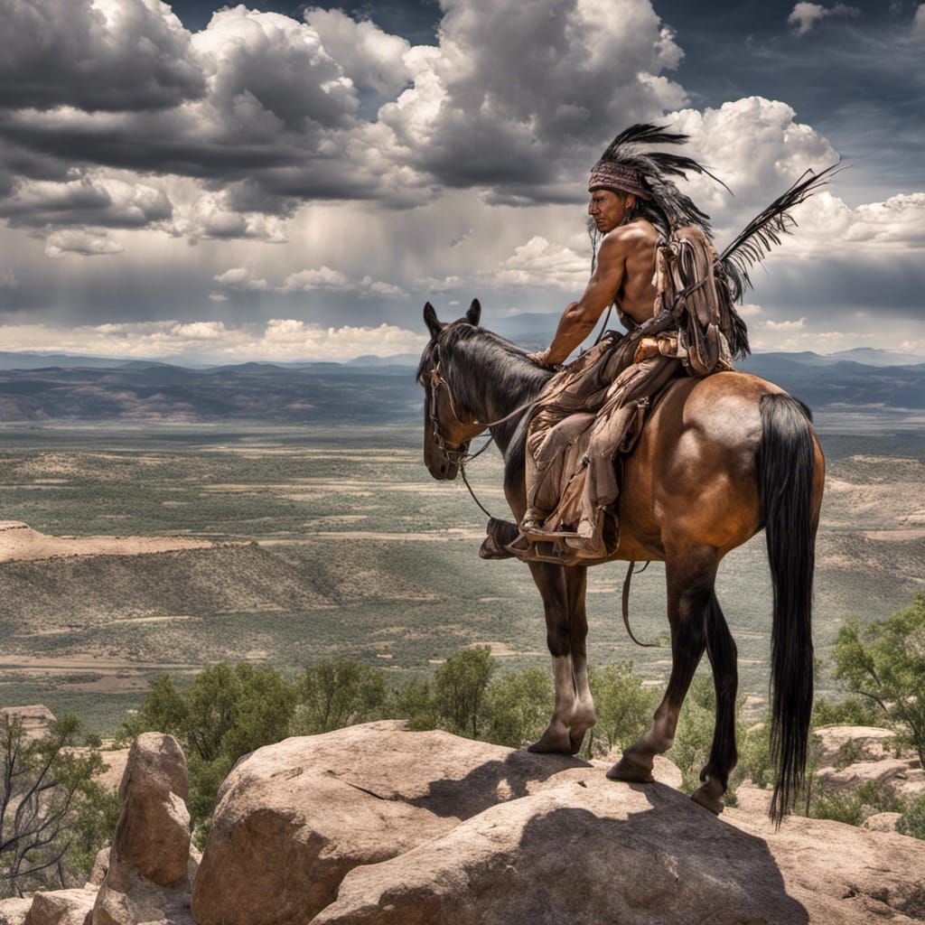 An Apache Indian Scout - AI Generated Artwork - NightCafe Creator