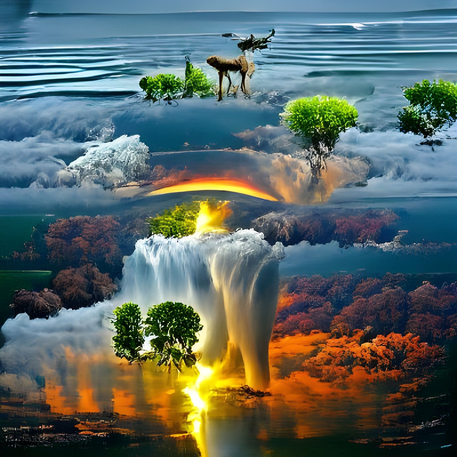 mother nature beautiful magical vision - AI Generated Artwork ...