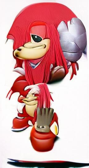 knuckles the echidna - AI Generated Artwork - NightCafe Creator