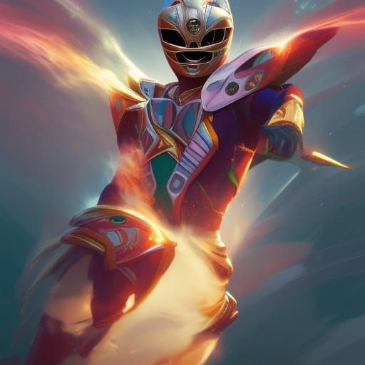 Power Ranger bounty hunter - AI Generated Artwork - NightCafe Creator