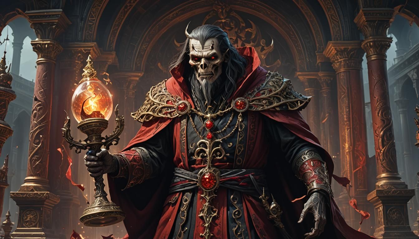 EVIL RED DEVIL WIZARD 4 - AI Generated Artwork - NightCafe Creator
