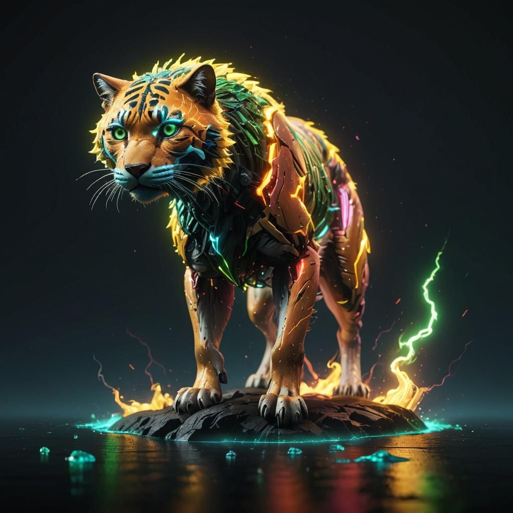 Super Saiyan Tiger - AI Generated Artwork - NightCafe Creator