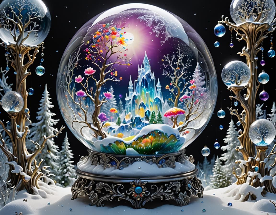 snow globes - AI Generated Artwork - NightCafe Creator