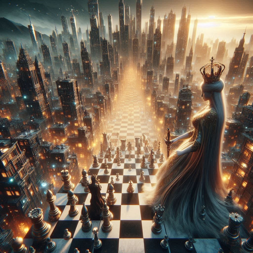 Chess City • The queen - AI Generated Artwork - NightCafe Creator