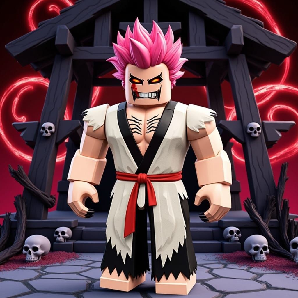 Malevolent Shrine Blox - Roblox Character in Eerie Digital S...