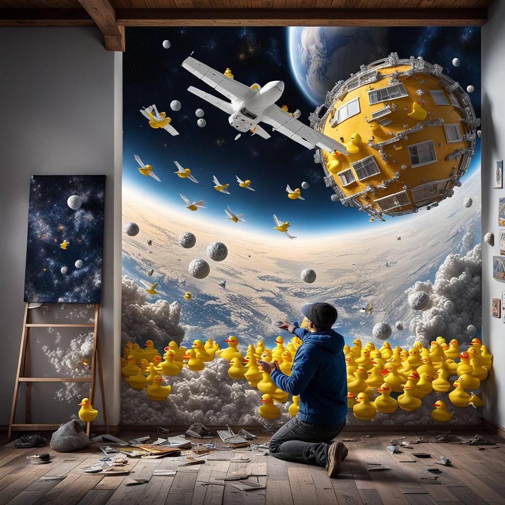 Random Objects in Space - AI Generated Artwork - NightCafe Creator